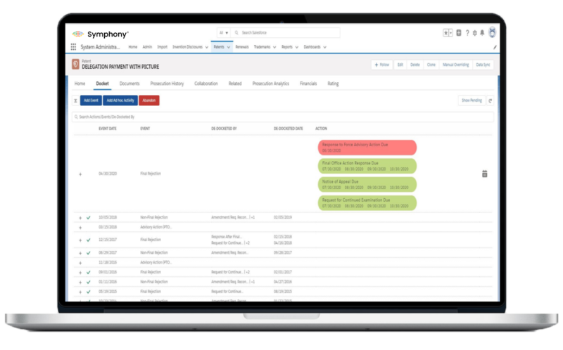 Automated IP Docket Maintenance | Curated Configurable Docketing Rules